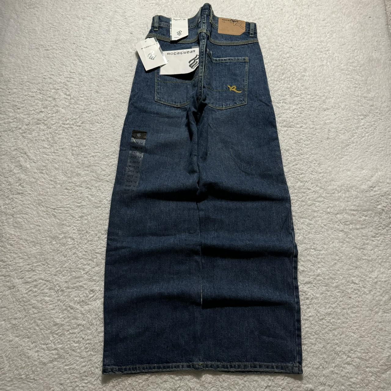 Baggy JNCO style jeans ⚫️ measures to a 28W 28L /... - Depop