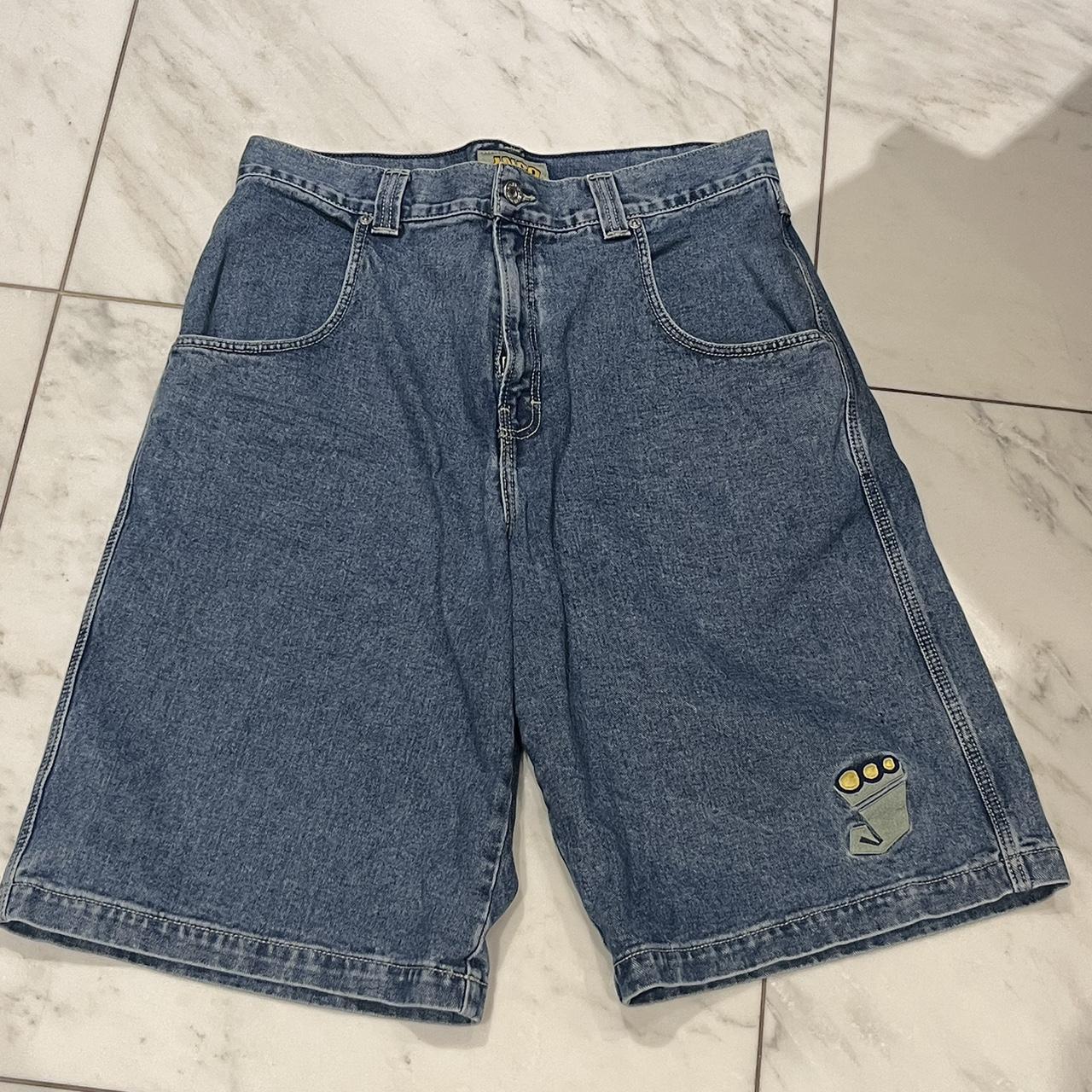 jnco jorts, dark stone wash, retail price for $95... - Depop