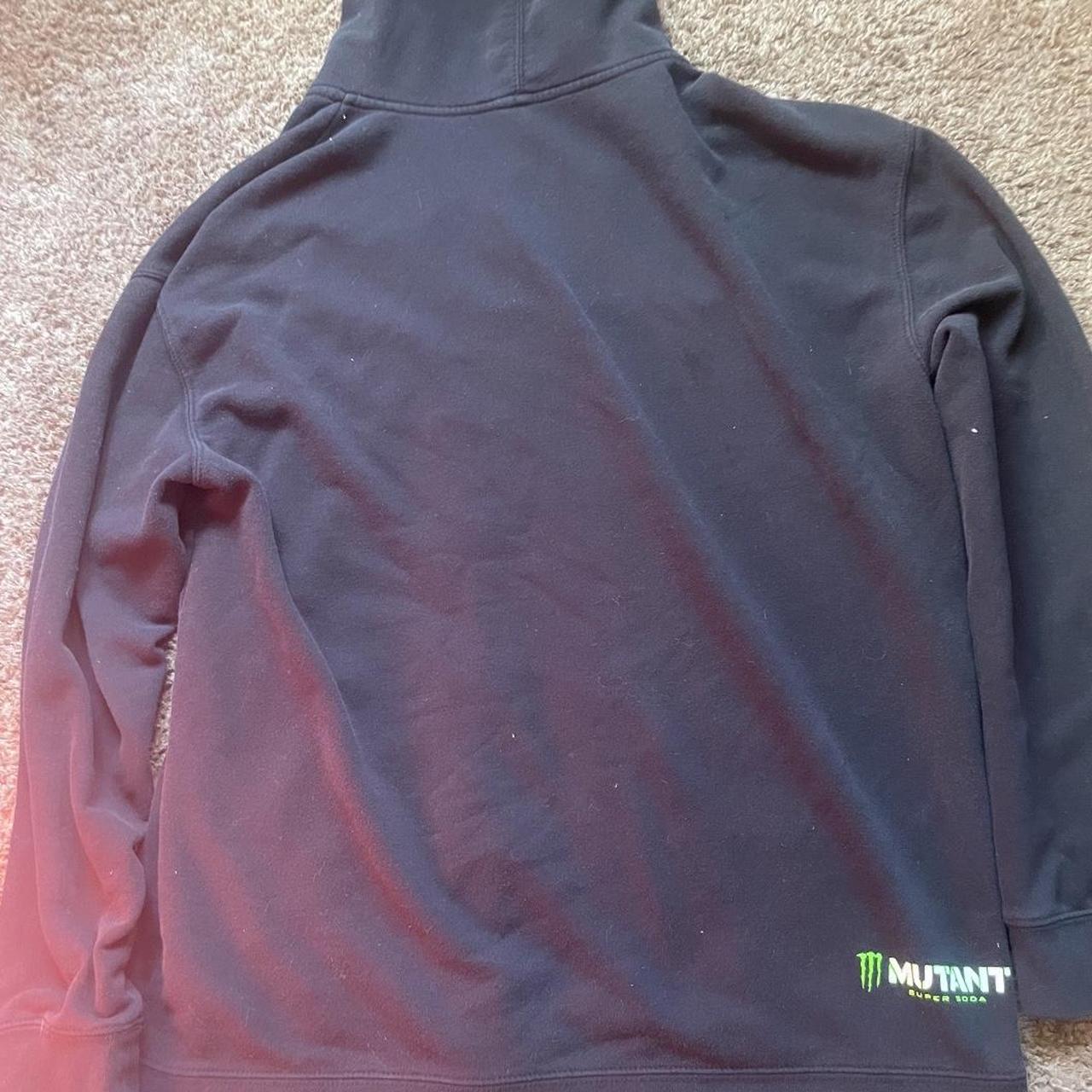 Black Monster Energy zip up hoodie. Size Xl zipper... - Depop