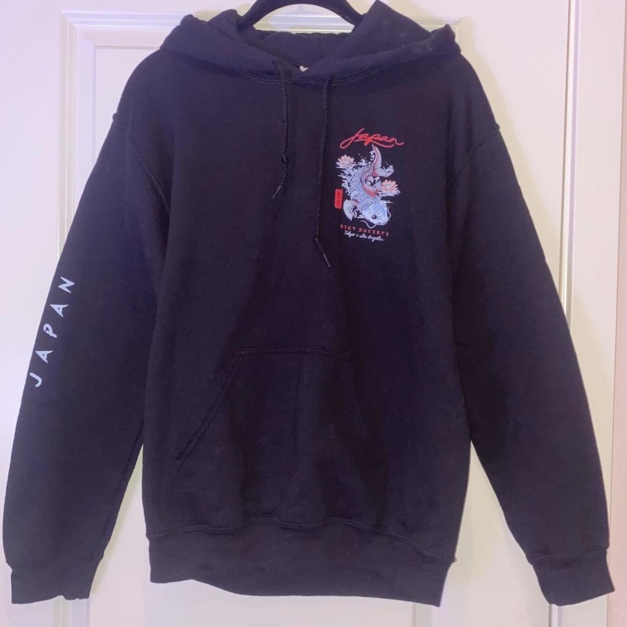 riot society hoodie koi fish #hoodie #riotsociety - Depop