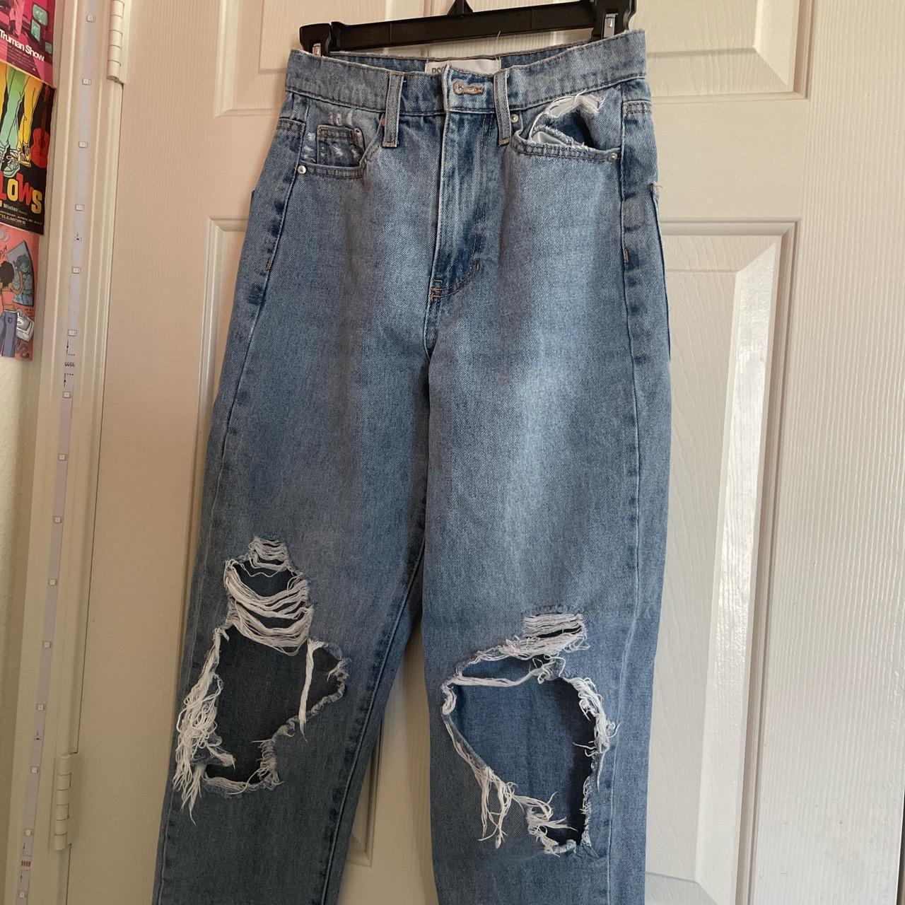 ripped mom jeans from tillys rsq brand medium -... - Depop