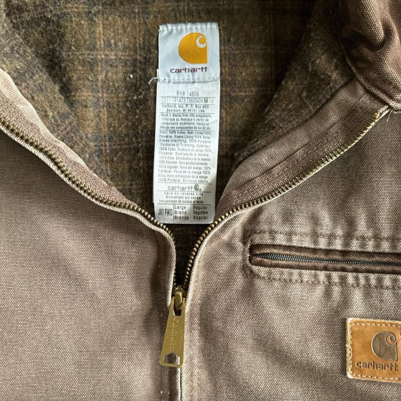 Carhartt Detroit J97 FWD Jacket Chocolate Brown VTG... | Depop