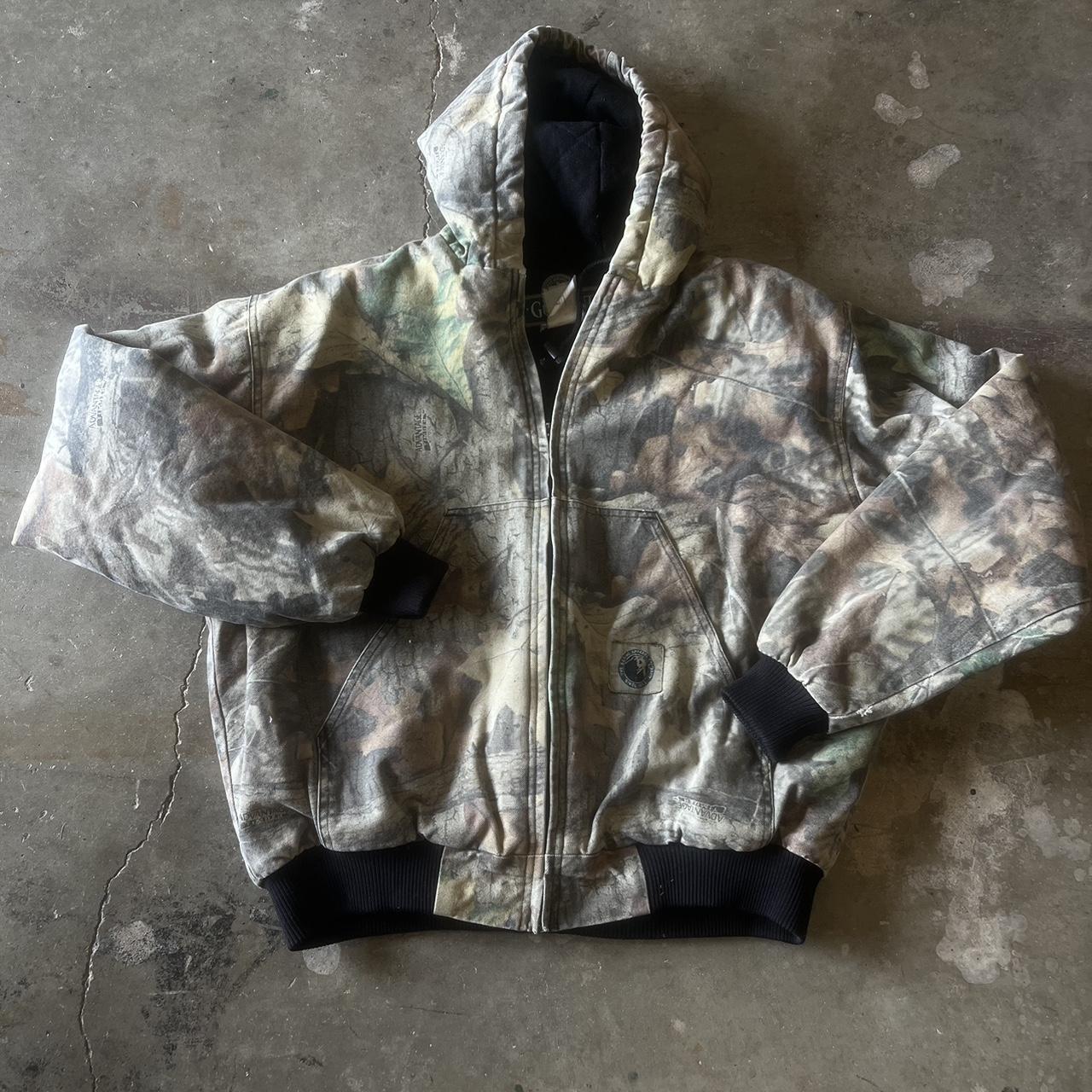Camo gunflint bomber jacket ! Size S but fits like... - Depop