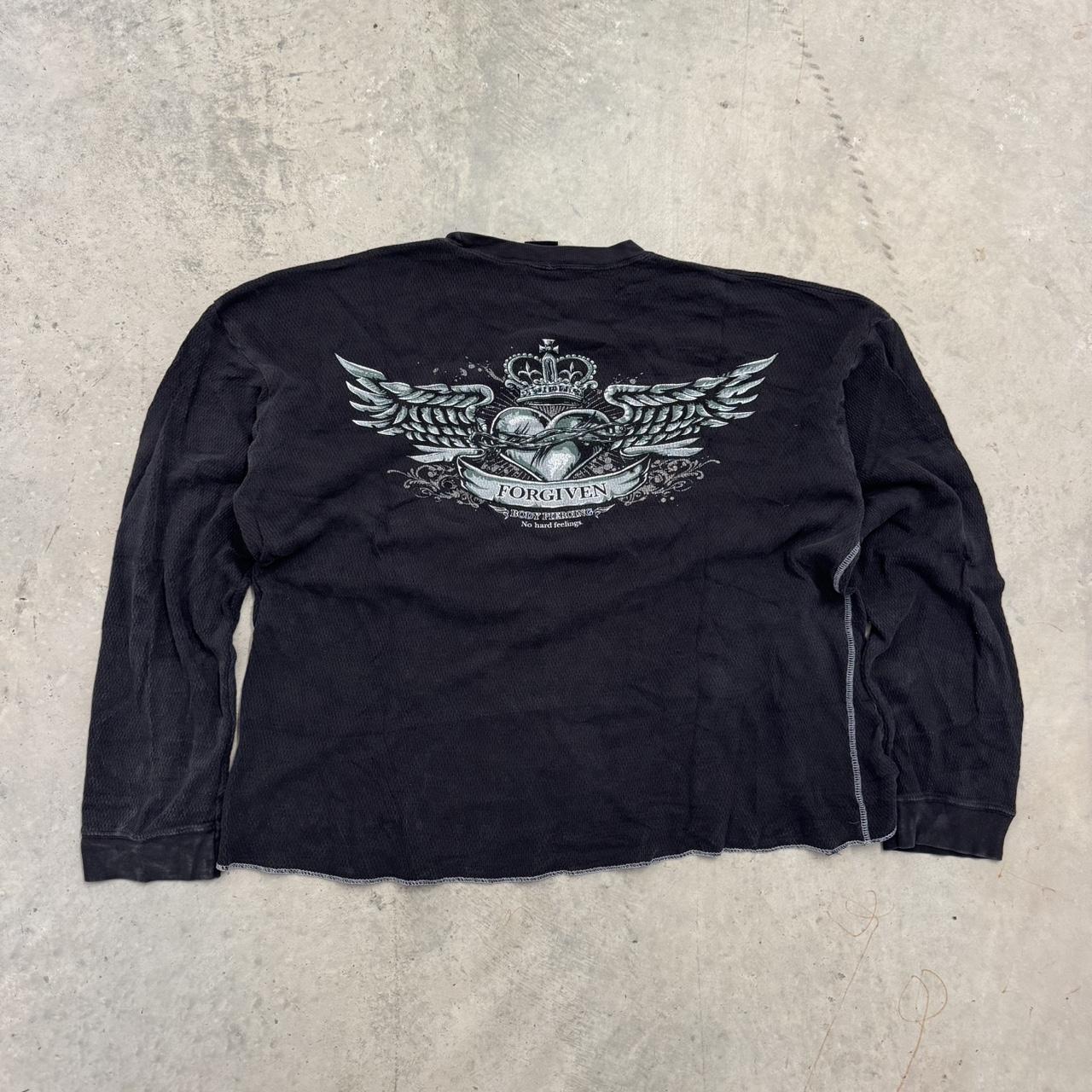 Y2K Jesus thermal long-sleeve Size L #Vintage #Jesus... - Depop