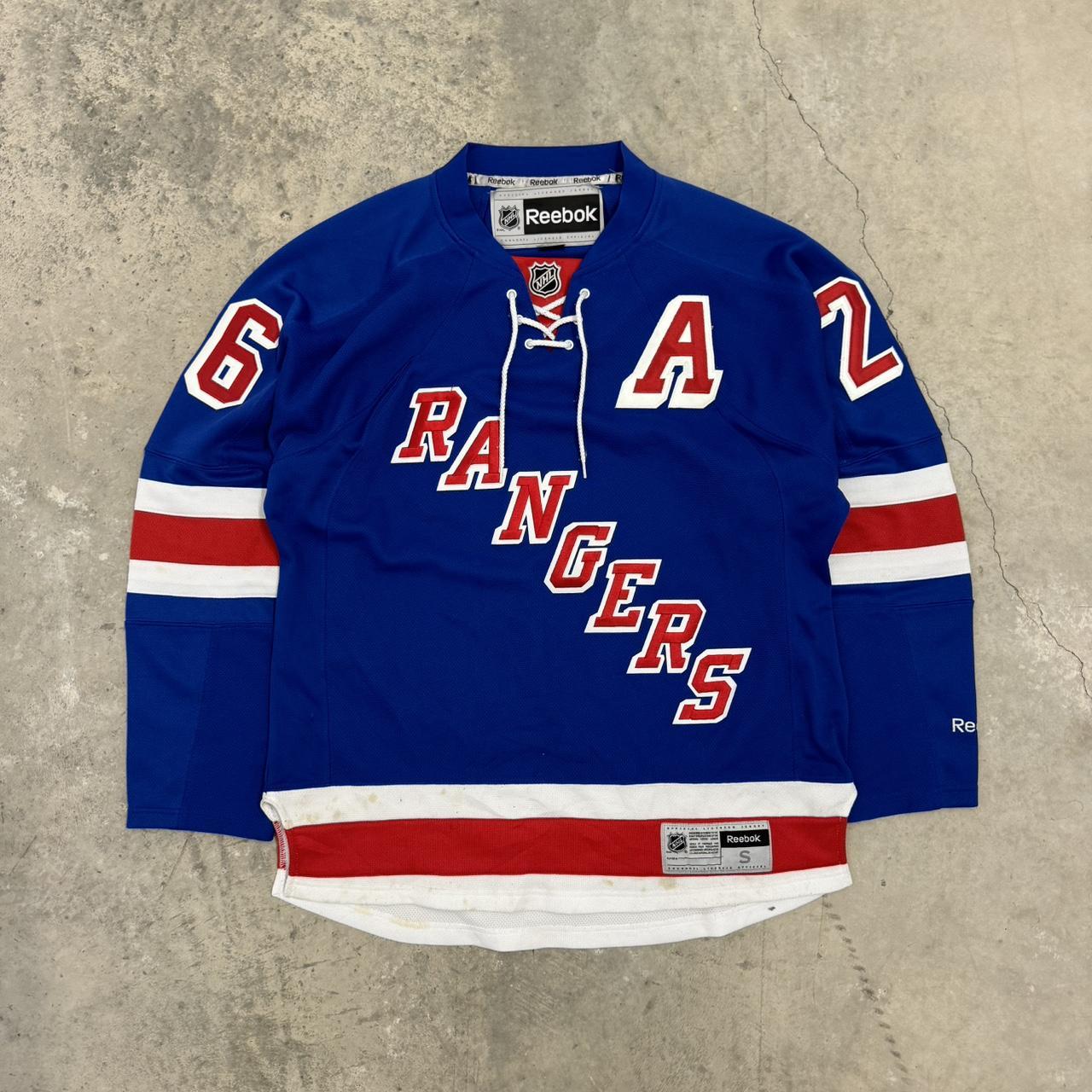 Vintage Rangers Hockey jersey Size L, tagged S fits... - Depop