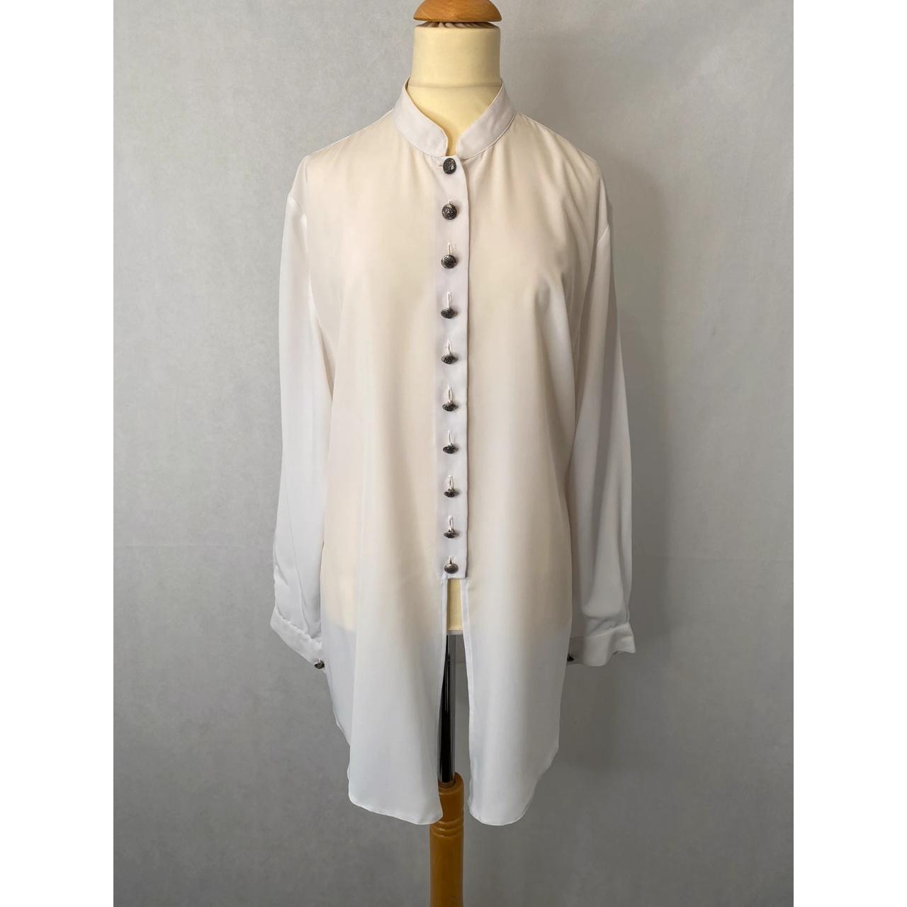 Greg Whelan Retro 1980’s designer blouse Worn but... - Depop