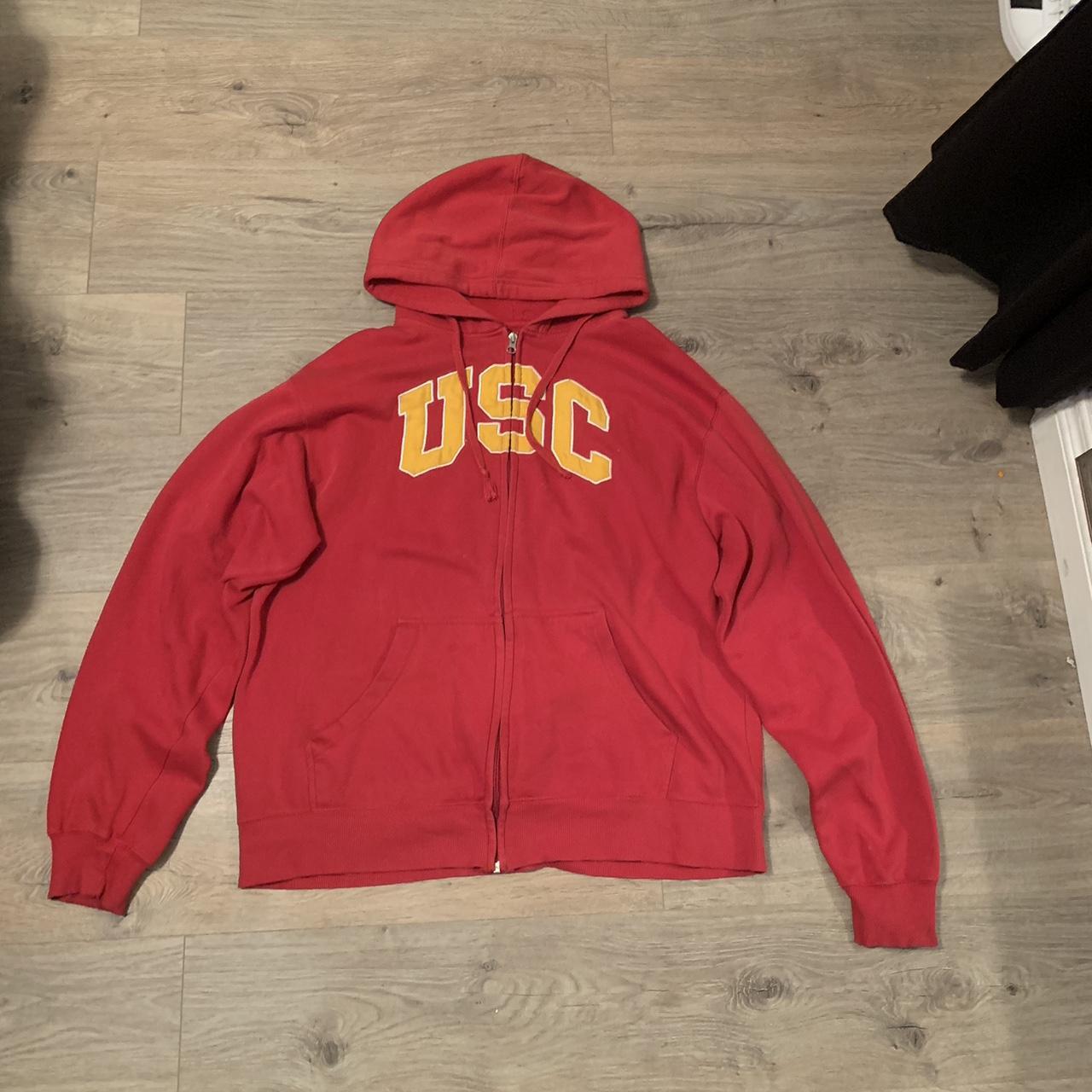 USC ZIP UP😳😻 LARGE📲 MSG BEFORE BUYING OR IF U HAVE... - Depop