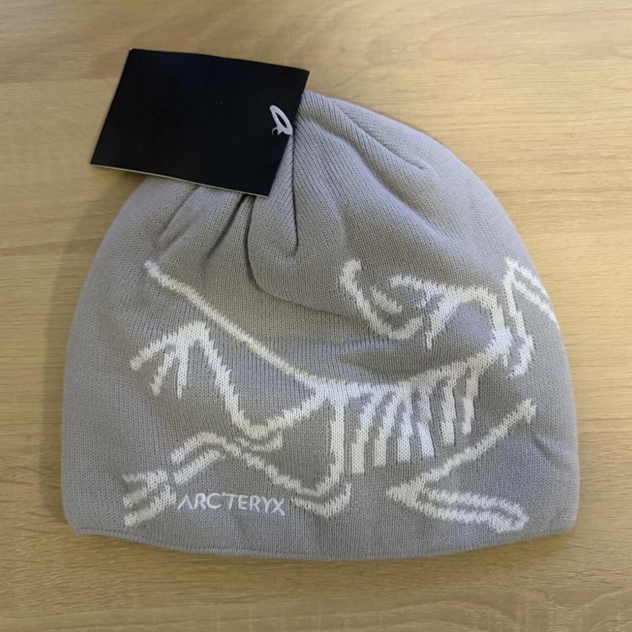 Arcteryx Gray and White Stiched Beanie! Brand New Dm... | Depop