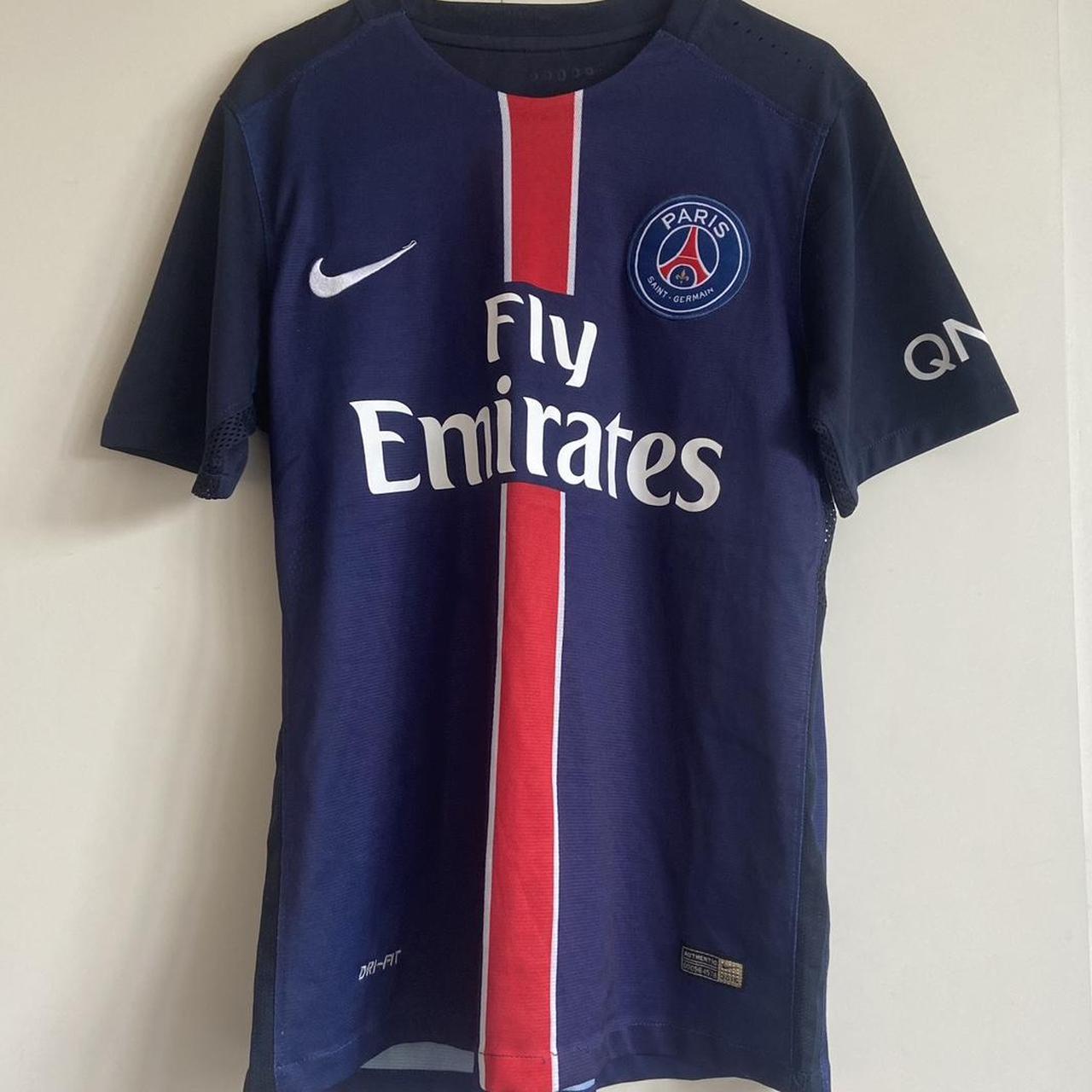 PSG Home Kit. Minor flaws but authentic jersey. Size... - Depop