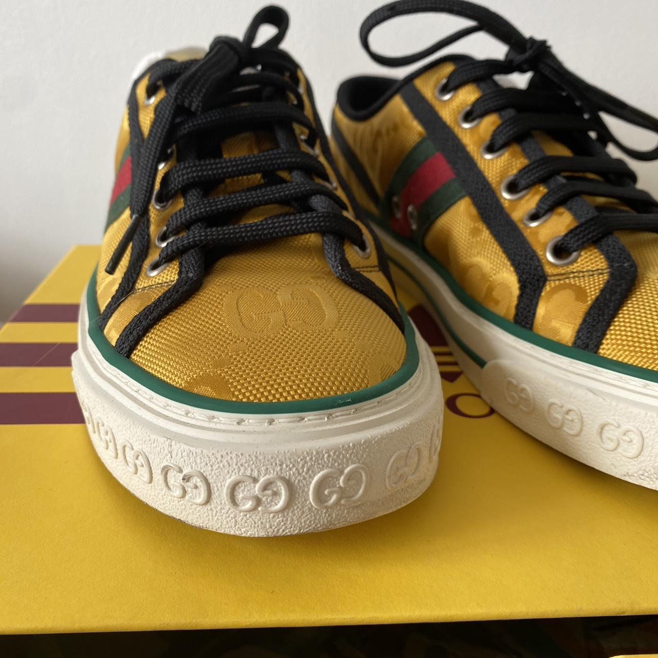 Gucci Adidas Sambas in Metallic Gold Brand New... - Depop