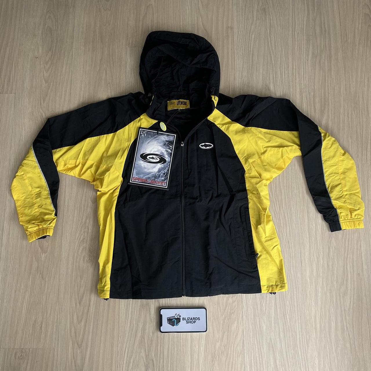 Corteiz Spring Jacket - Black/Yellow Brand New with... - Depop