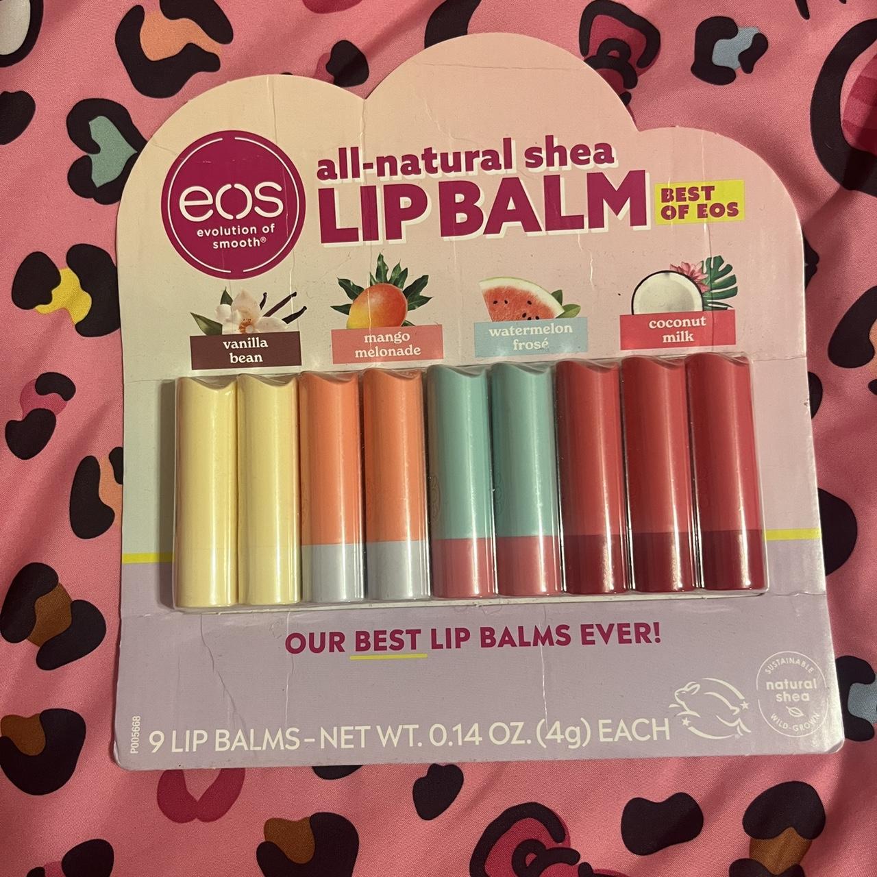 9 pack of Eos lip balms! Very cute and a variety of... - Depop