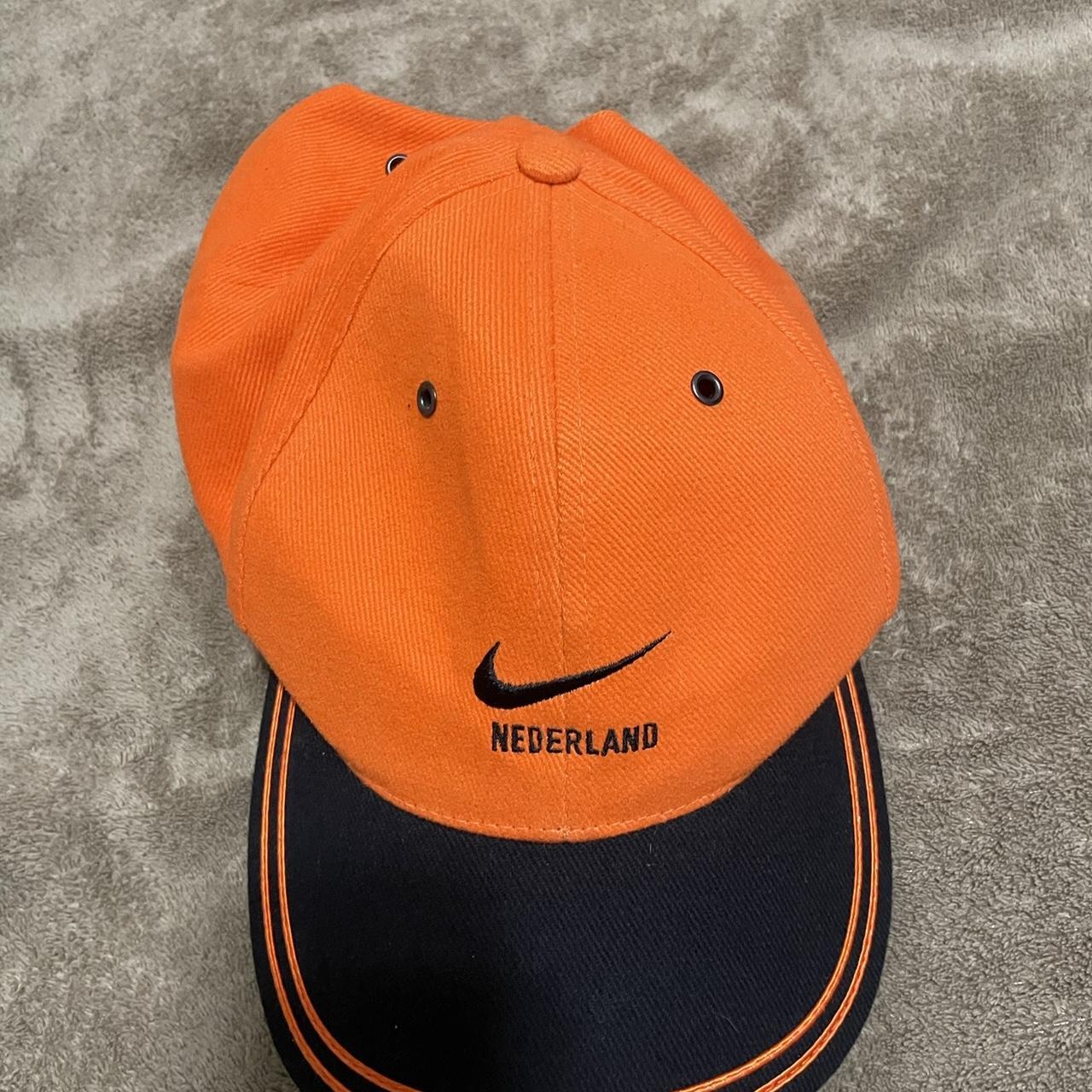 Vintage 90s Nike Netherlands Soccer Cap... - Depop