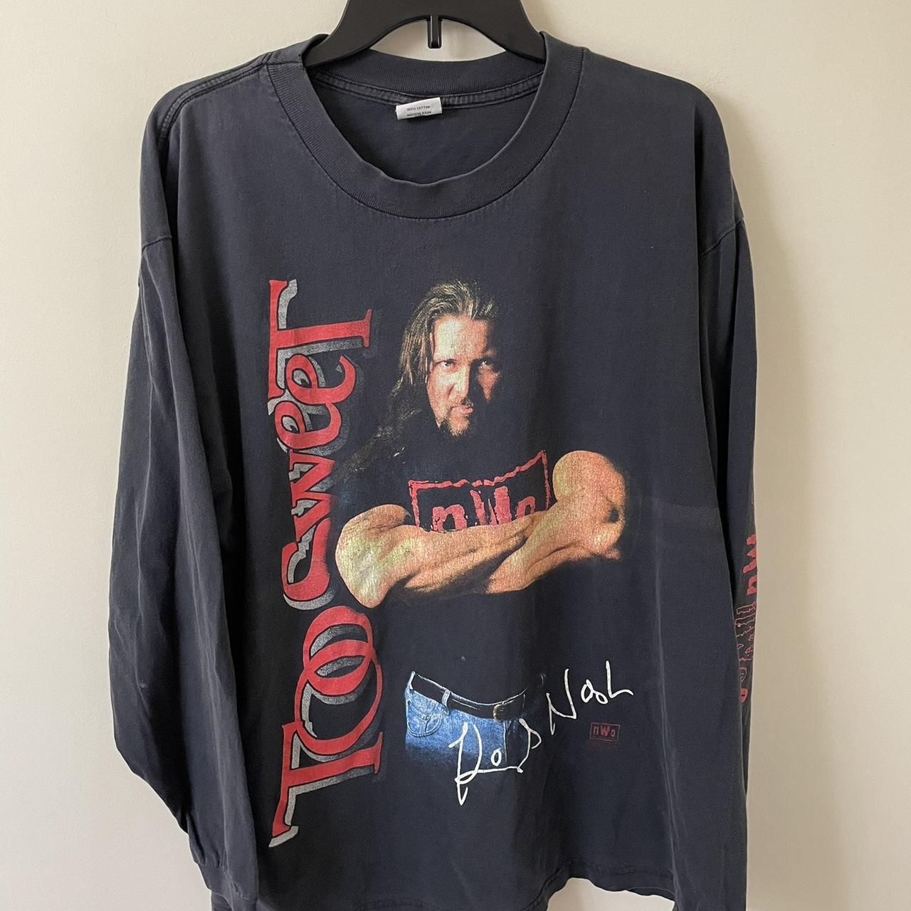 Vintage 90s WCW Kevin Nash NWO Wolfpac Longsleeve... | Depop