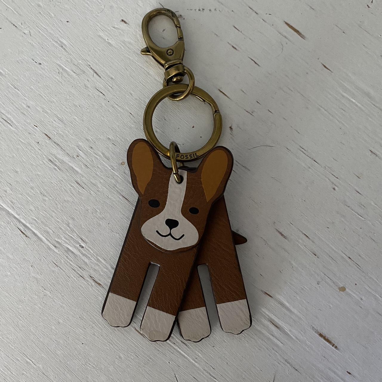 ~really cute fossil corgi keychain ~brand... - Depop