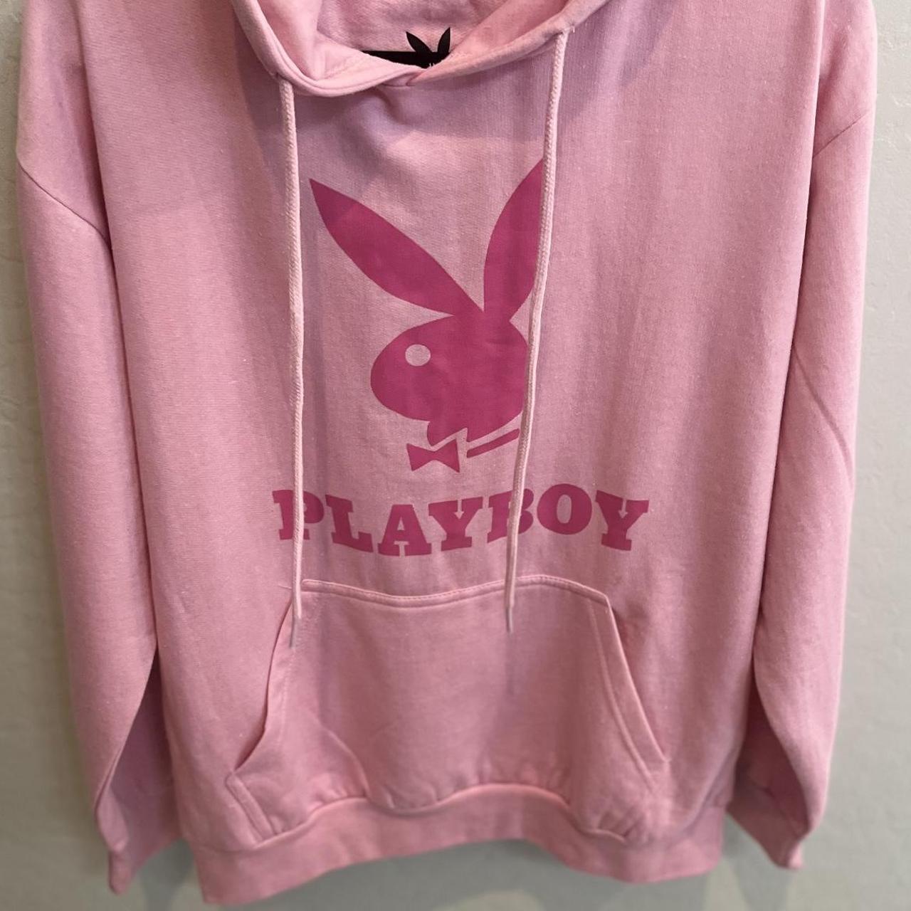 Playboy Pink Logo Hoodie. New with Tags. Size M - Depop