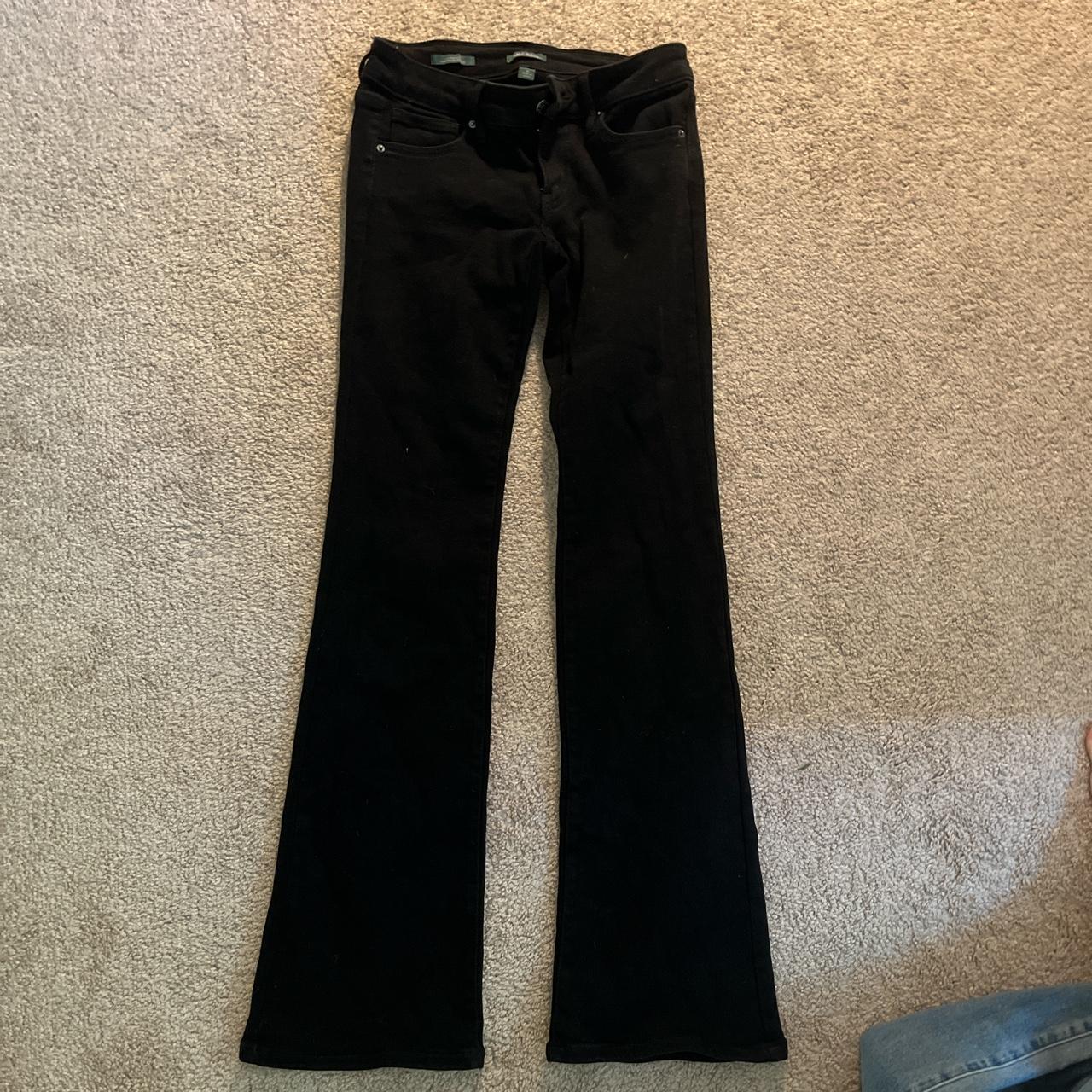 Wild fable target heavy black flare jeans low... - Depop