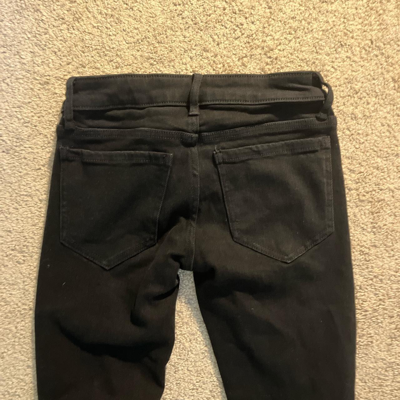 Wild fable target heavy black flare jeans low... - Depop