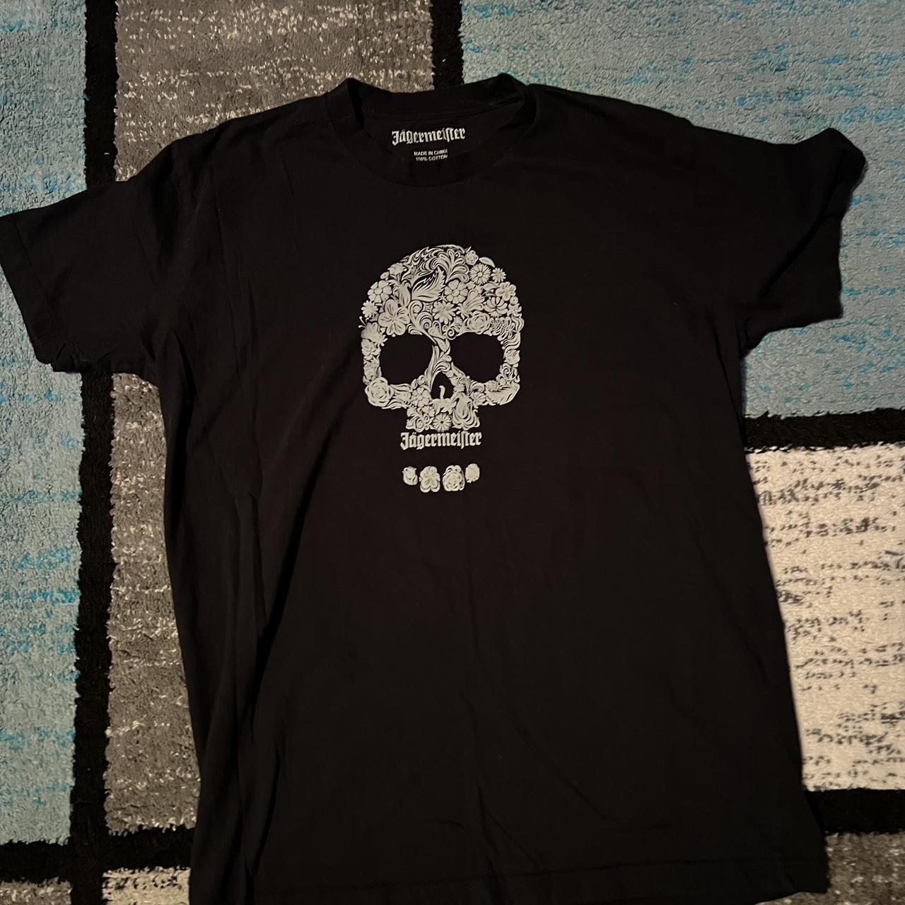 Cool skull affliction like shirt Front and back... - Depop