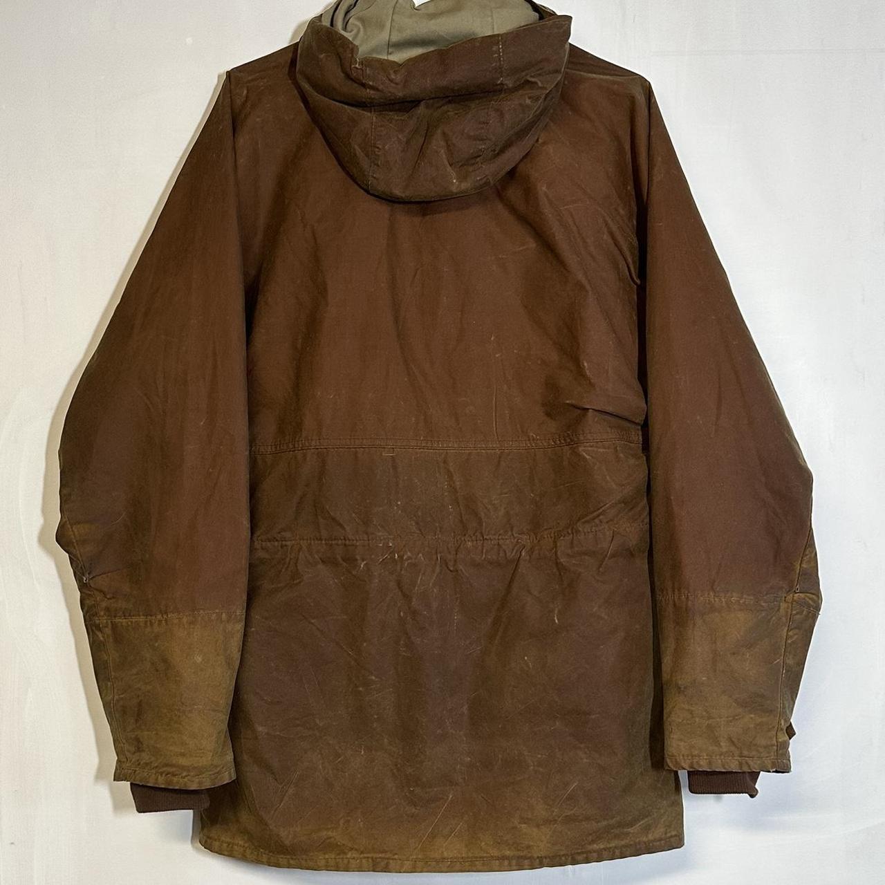 Filson waxed canvas jacket , oilslick , brown... - Depop