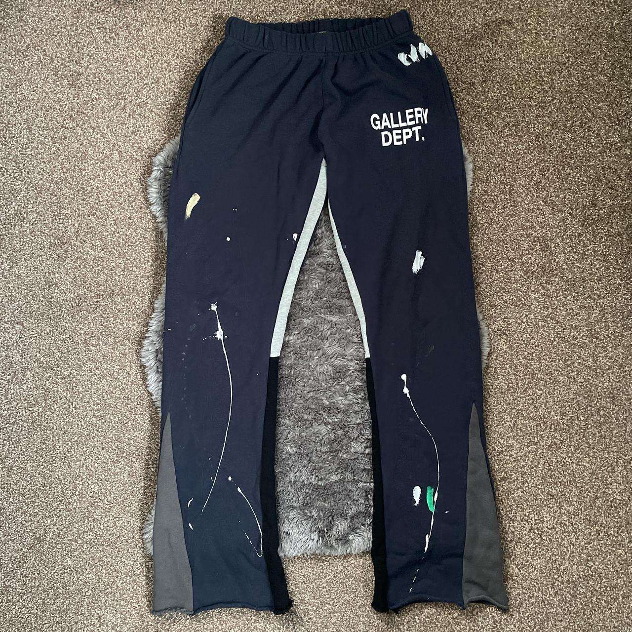 Navy gallery dept joggers flared size medium amazing... - Depop