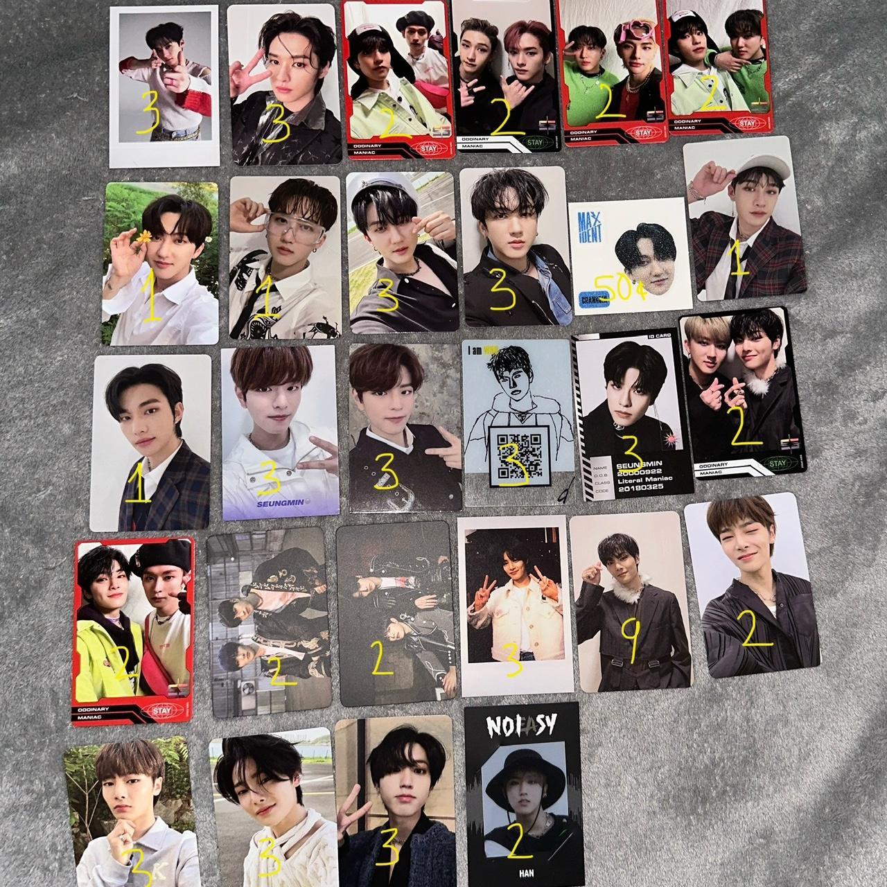 Wts skz photocards Prices in usd Us only Stamped... - Depop