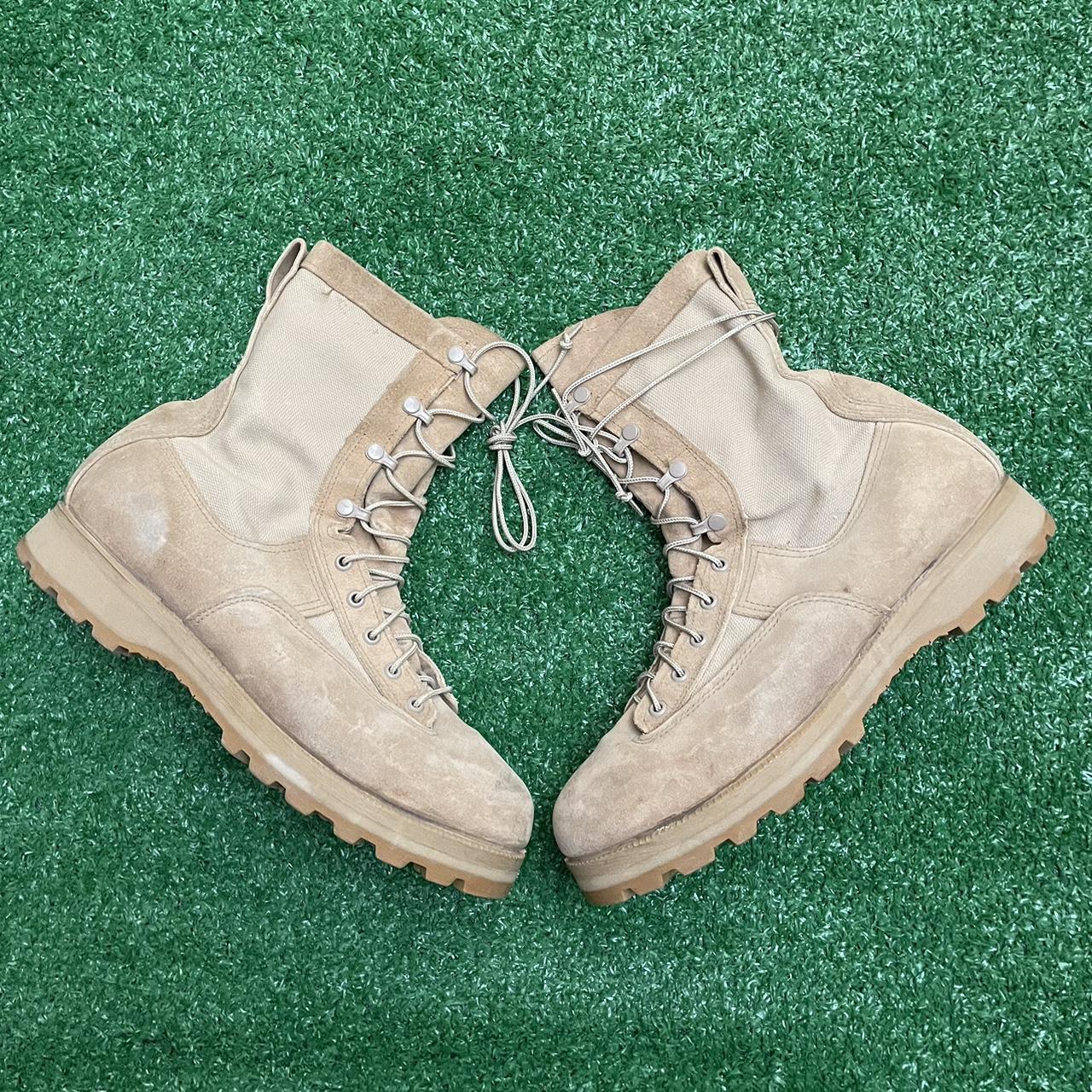 Vintage Gortex sand GI boots with vibram sole great... - Depop