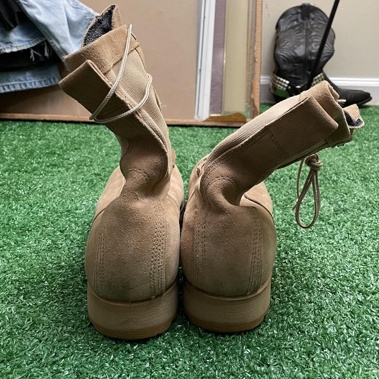 Vintage Gortex sand GI boots with vibram sole great... - Depop