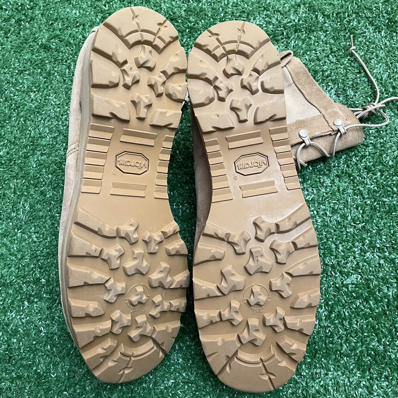 Vintage Gortex sand GI boots with vibram sole great... - Depop