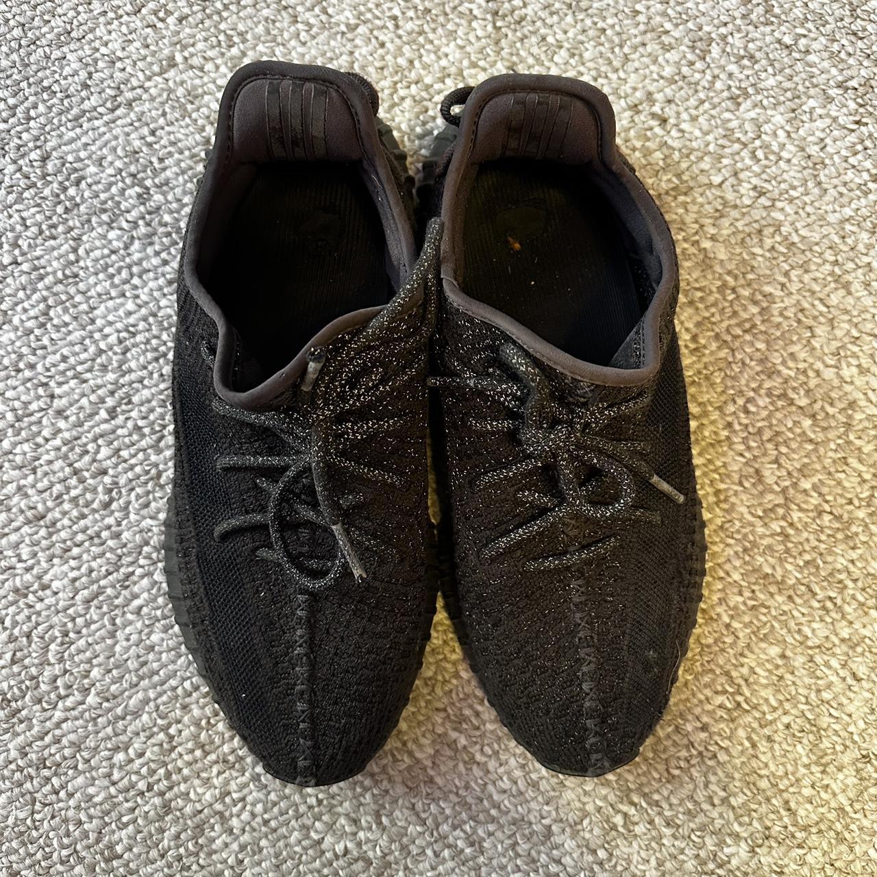 Yeezy 350 v2 Black Reflective size 10 Very used.... - Depop