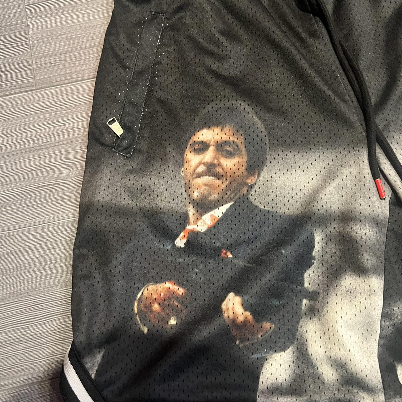 Scarface basketball shorts tagged size L In good... - Depop