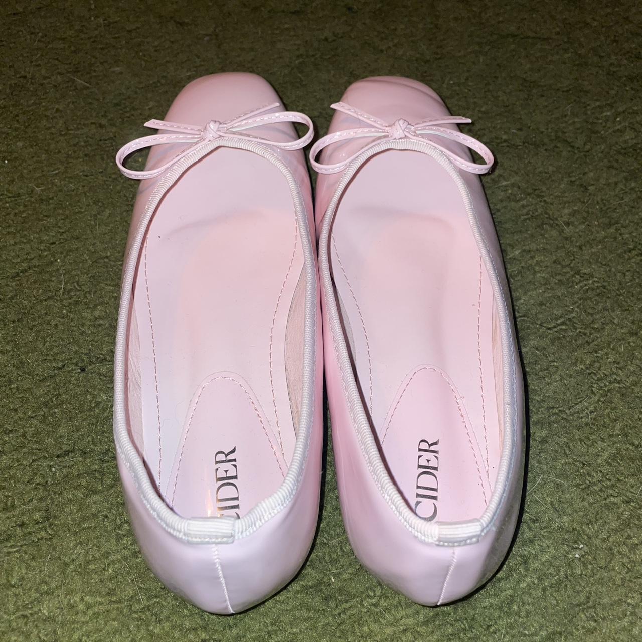 cider Pink ballet flats with pink bow #ballet #flats... | Depop