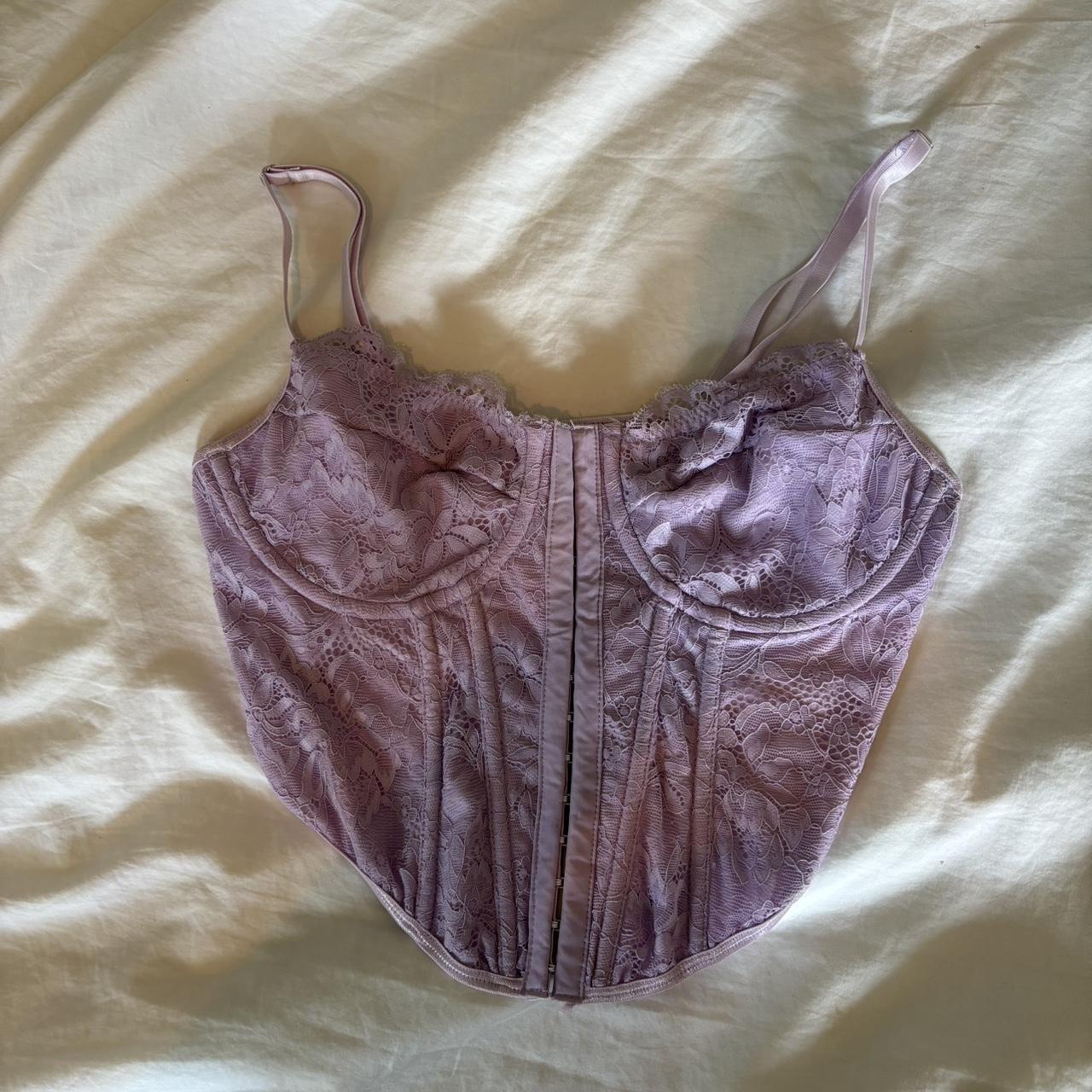 Purple corset top - Depop
