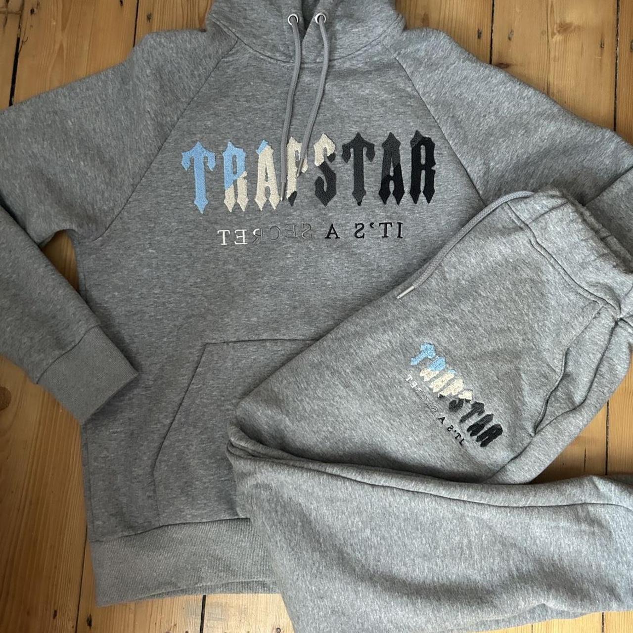 Trapstar ice blue chenille decoded Brand new - Depop