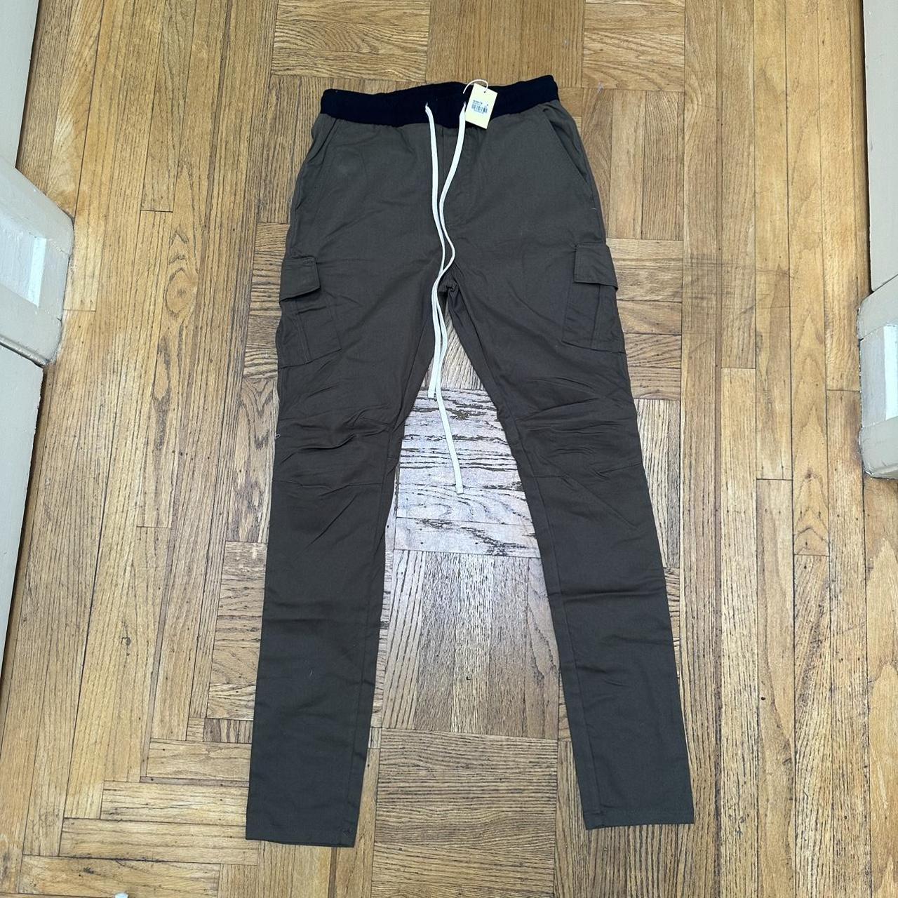 MNML Olive Skinny Cargos They are OLIVE GREEN!... - Depop