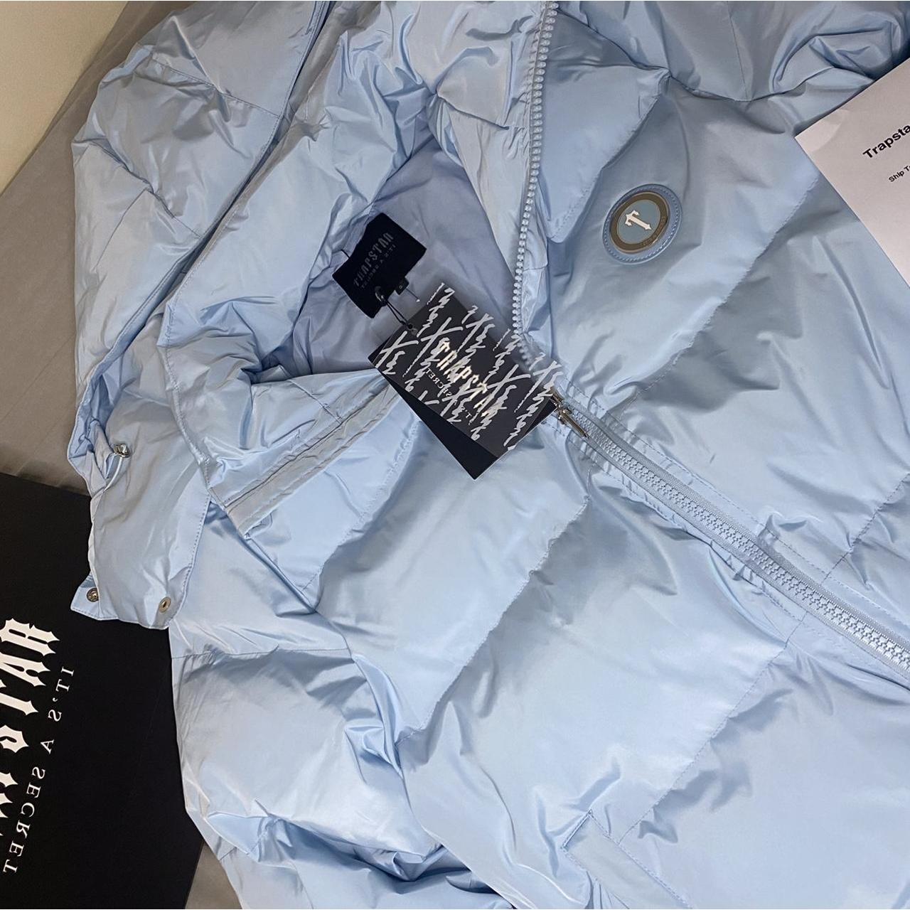 TRAPSTAR IRONGATE JACKET DETACHABLE HOOD - ICE BLUE... - Depop