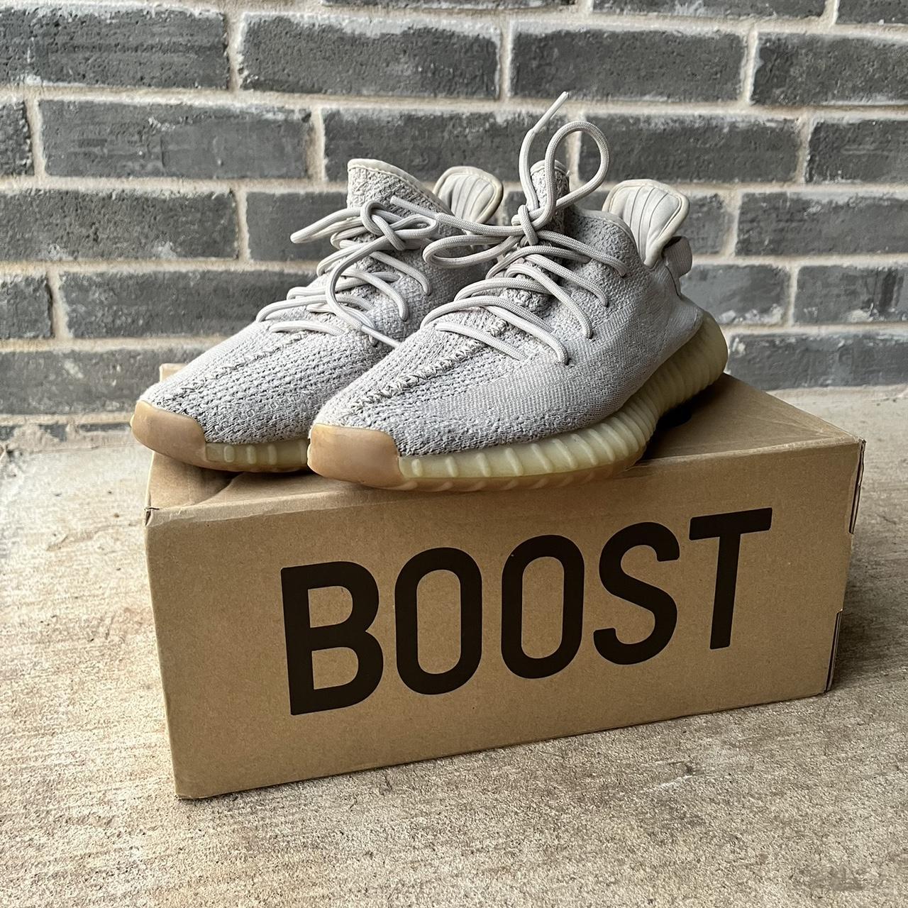 yeezy 350 v2 sesame good condition sz 13 purchased... - Depop