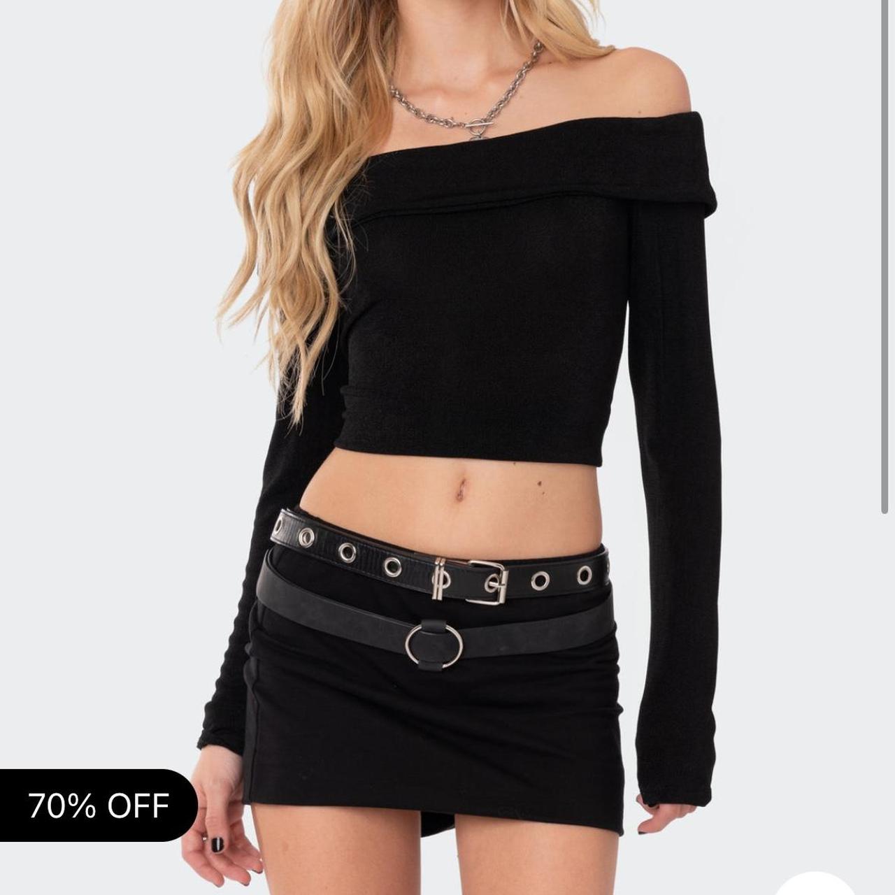 ATHENA FOLD OVER TOP EDIKTED (S) worn once - Depop