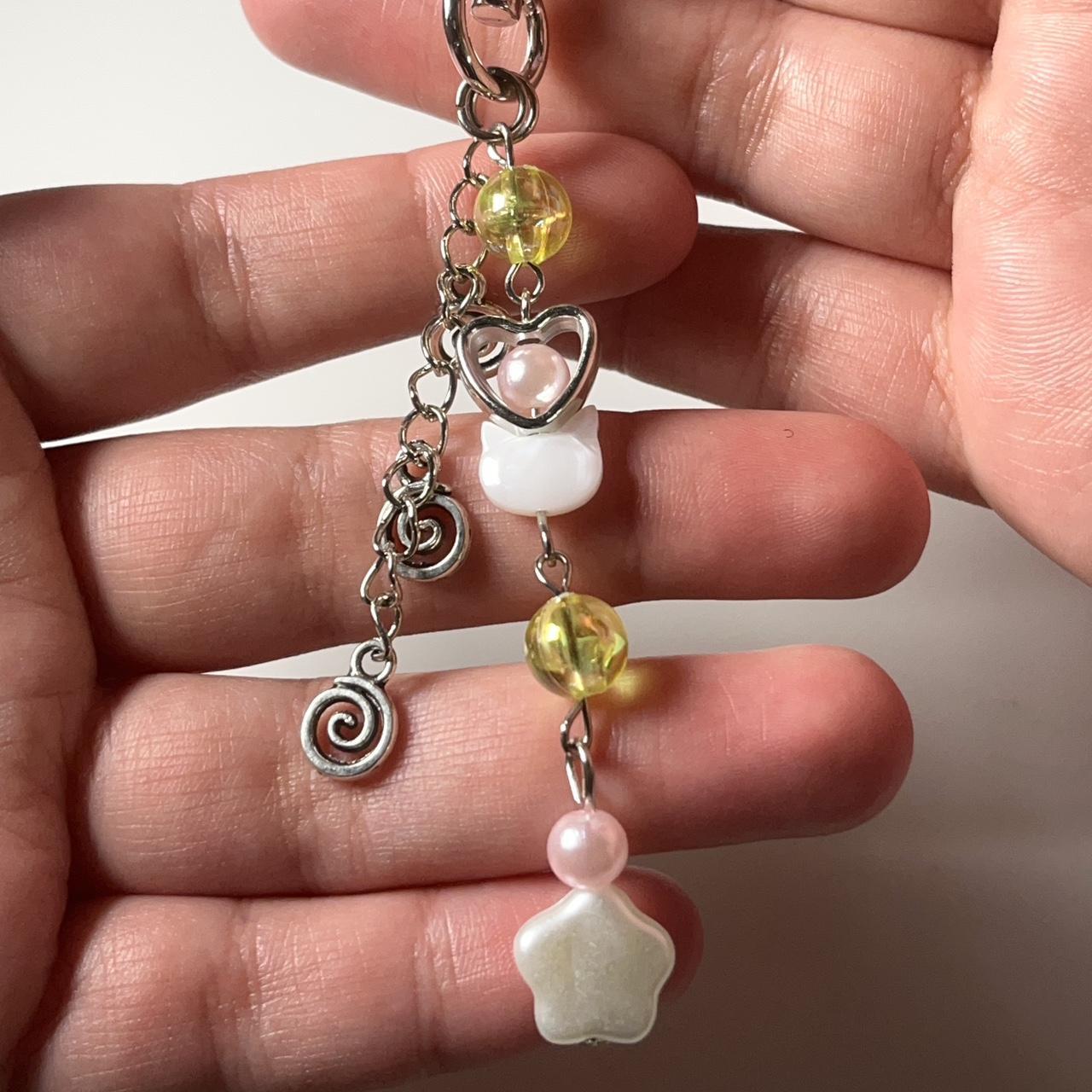 Pink cat keychain 𖦹⋆˚🐾˖° Every order comes with... - Depop