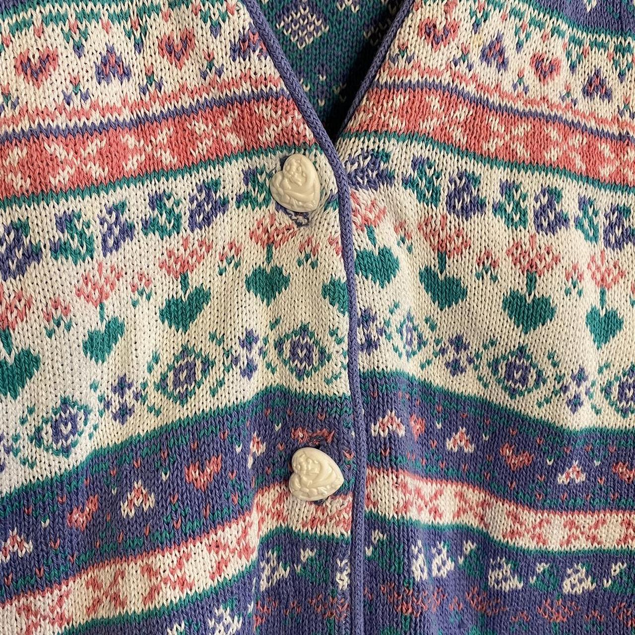 🪰 💘 Vintage Northern Reflections cotton cardigan... - Depop