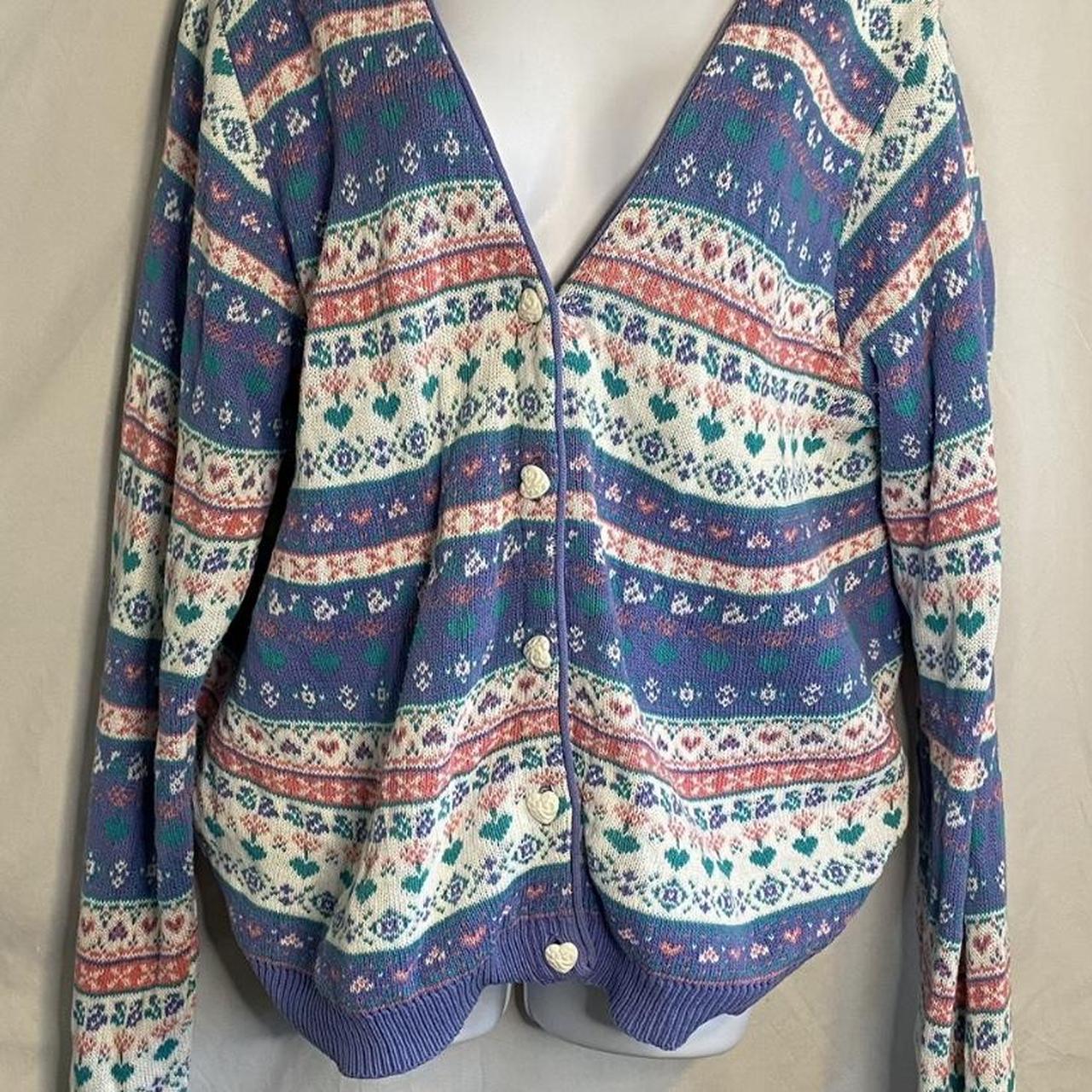 🪰 💘 Vintage Northern Reflections cotton cardigan... - Depop