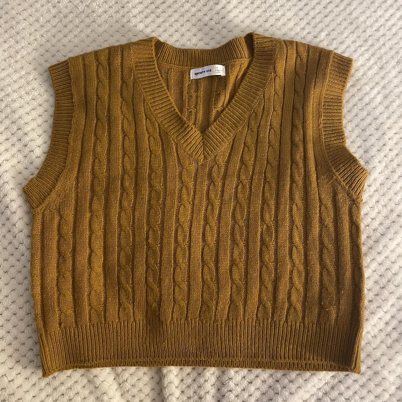 Society 212 sweater vest, never worn, size small, no... - Depop