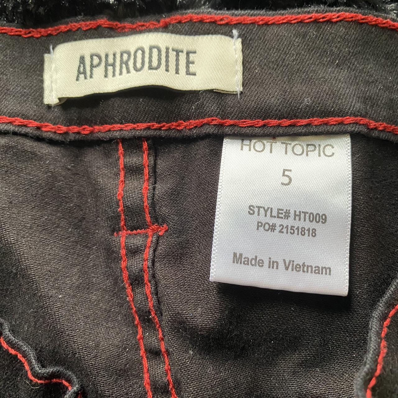 Hot Topic black and red gothic Trip style Cargo... - Depop