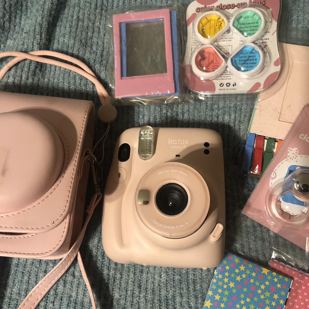 Pink Instax Mini 8 Polaroid digital camera with... | Depop