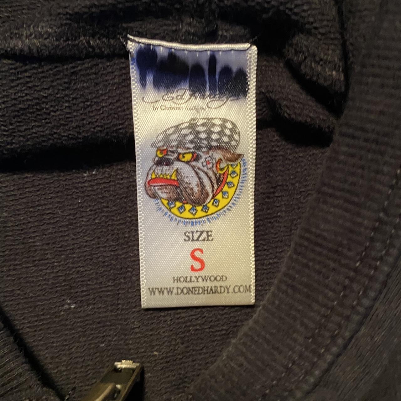 Black and red Ed Hardy zip up jacket Ik it looks... | Depop