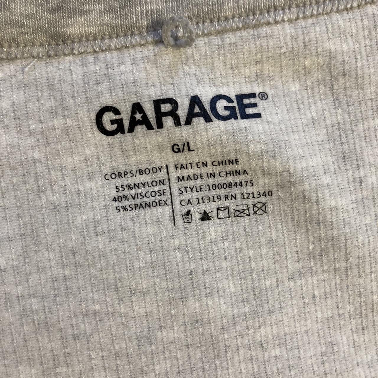 Garage grey Sonia seamless top V cut top and... - Depop