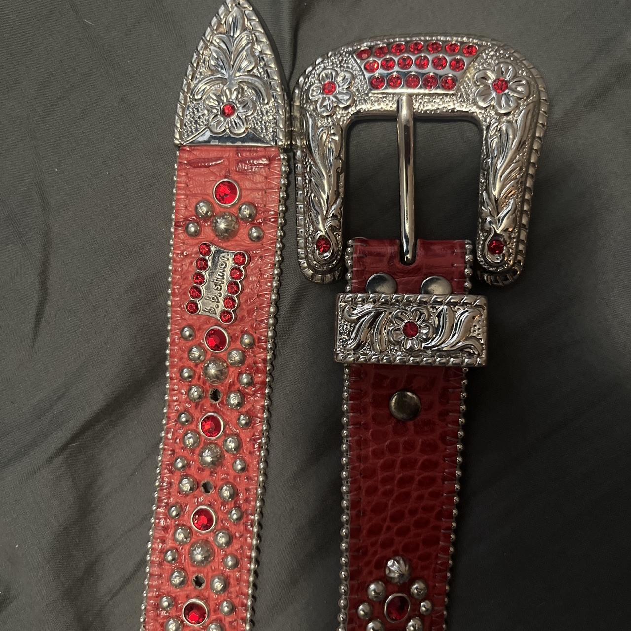 BB SIMON belt size 36 authentic idk how to legit... - Depop