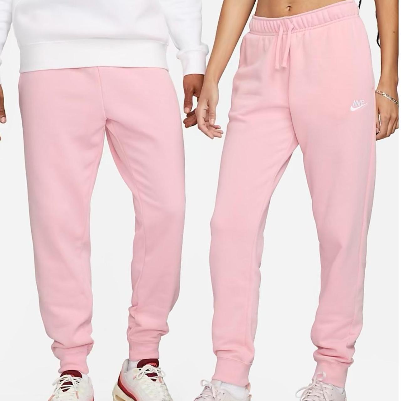 Pale pink Nike sweatpants/ joggers size small, never... - Depop