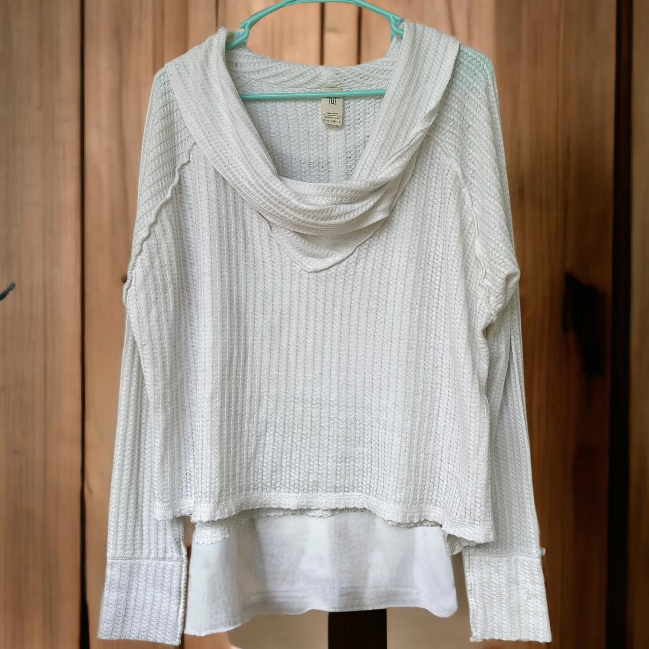 We the Free Wildcat pullover thermal sweater. Cowl... - Depop