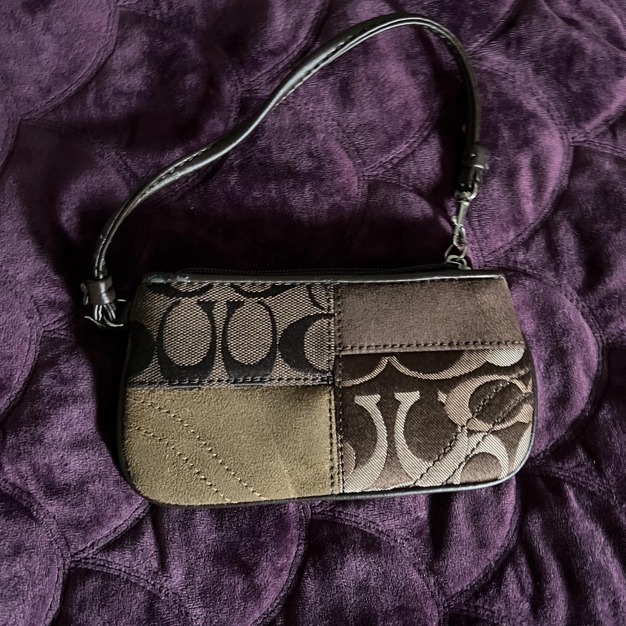 Vintage brown mini coach purse $4 Y2K Slightly... - Depop
